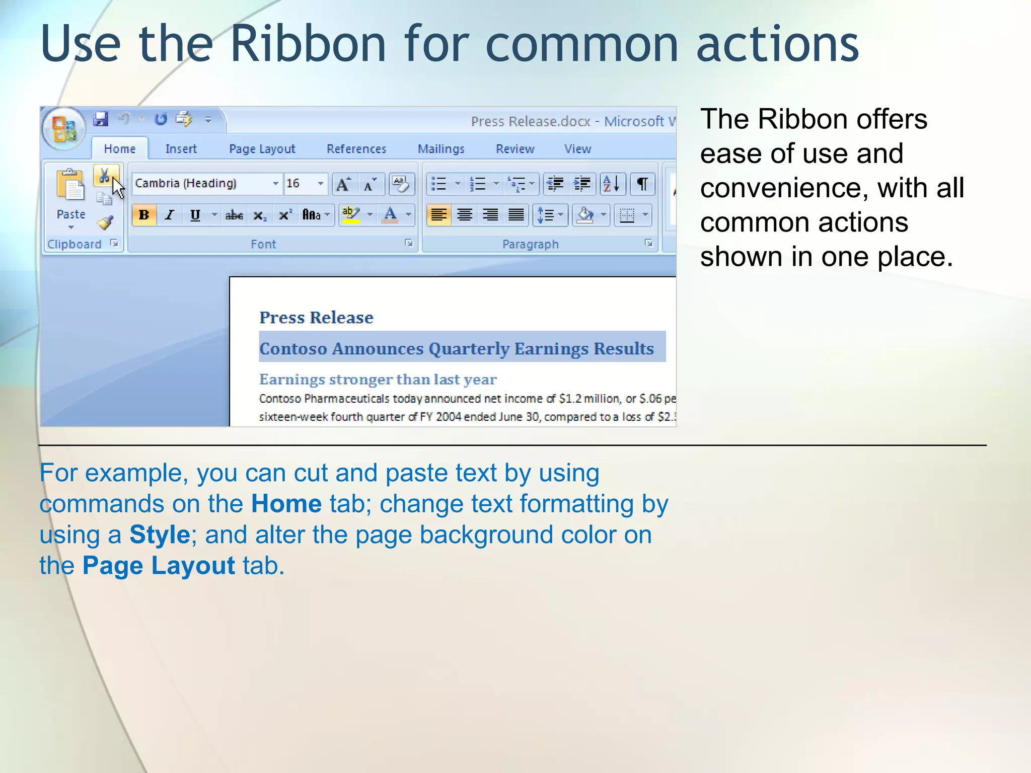 Introduction to microsoft office 2007 | PPT