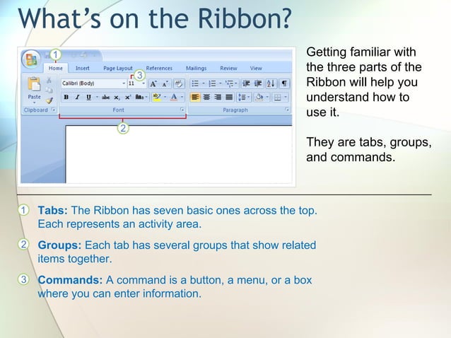 Introduction to microsoft office 2007 | PPT