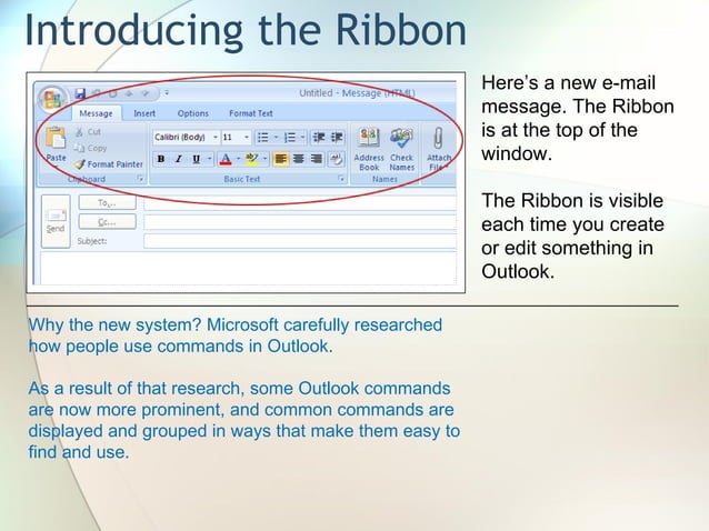 Introduction to microsoft office 2007 | PPT