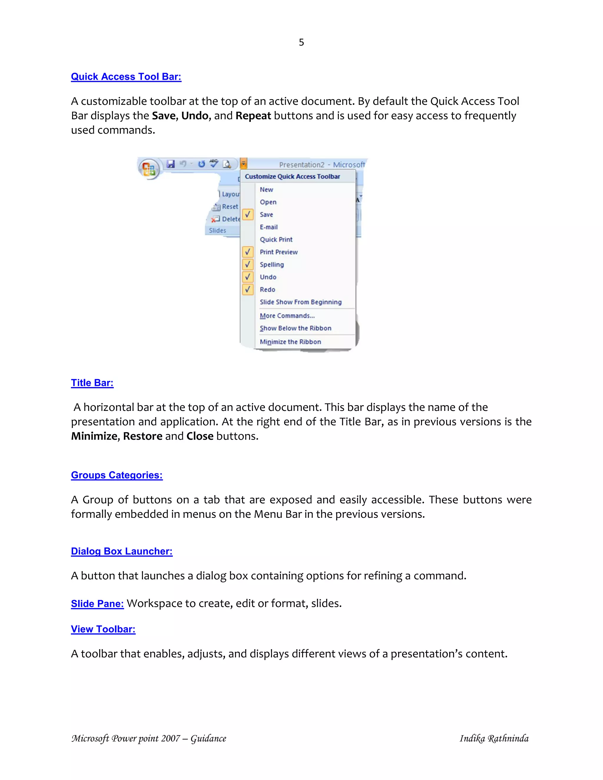 Introduction to microsoft power point 2007 | PDF