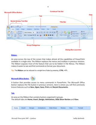 Introduction to microsoft power point 2007 | PDF