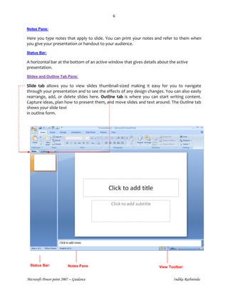 Introduction to microsoft power point 2007 | PDF