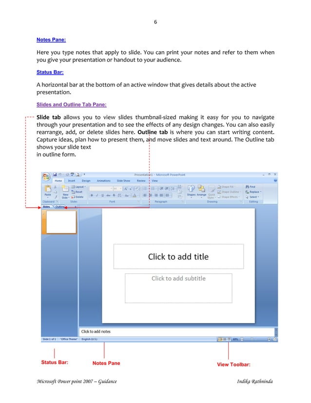 Introduction to microsoft power point 2007 | PDF
