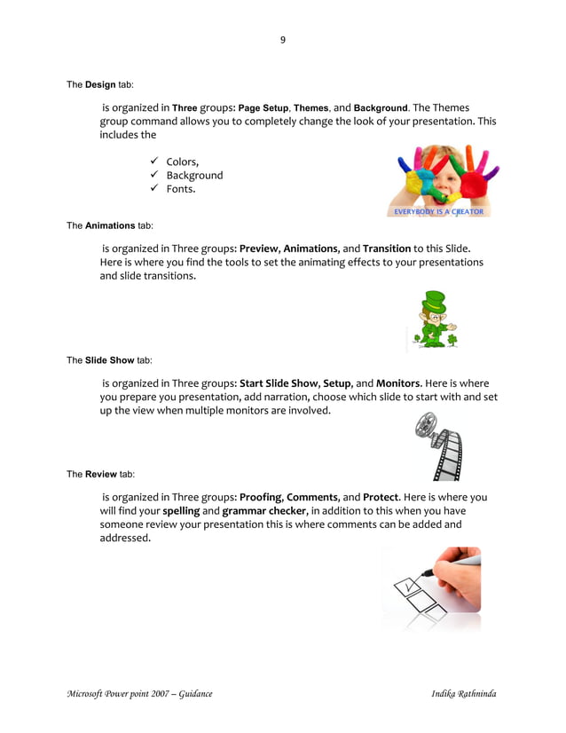 Introduction to microsoft power point 2007 | PDF