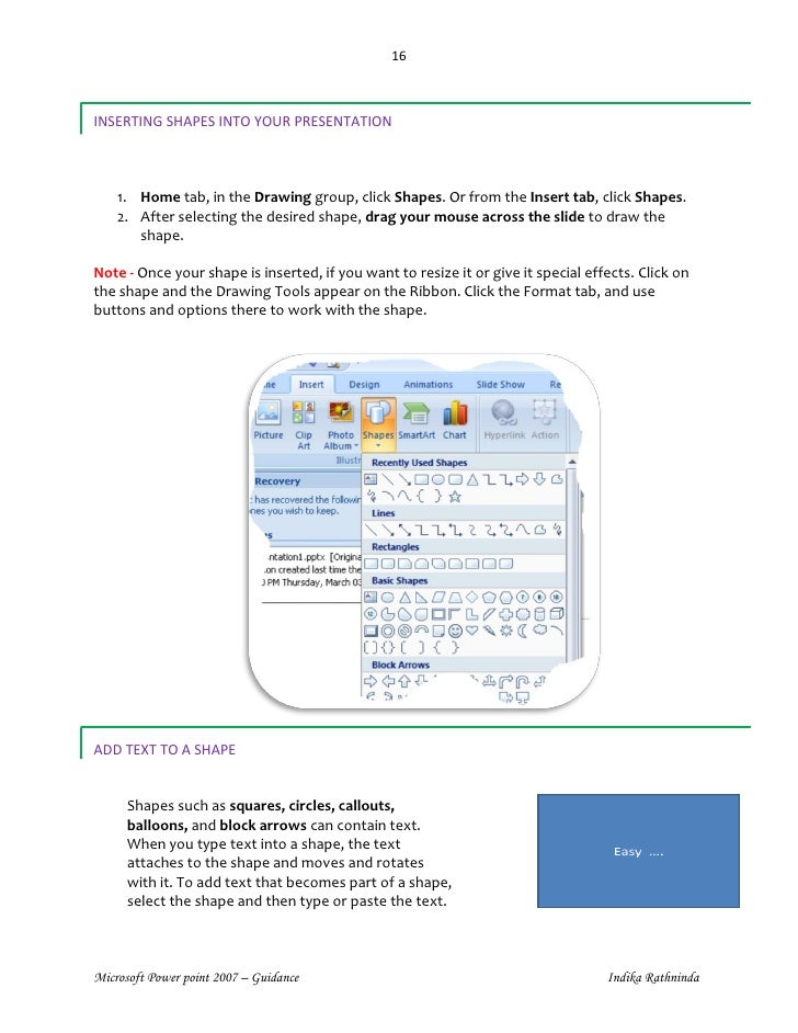 Introduction to microsoft power point 2007