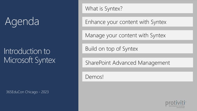 Introduction to Microsoft Syntex | PPTX