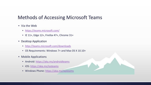 Introduction to Microsoft Teams | PPTX | Operating Systems | Computer Software and Applications