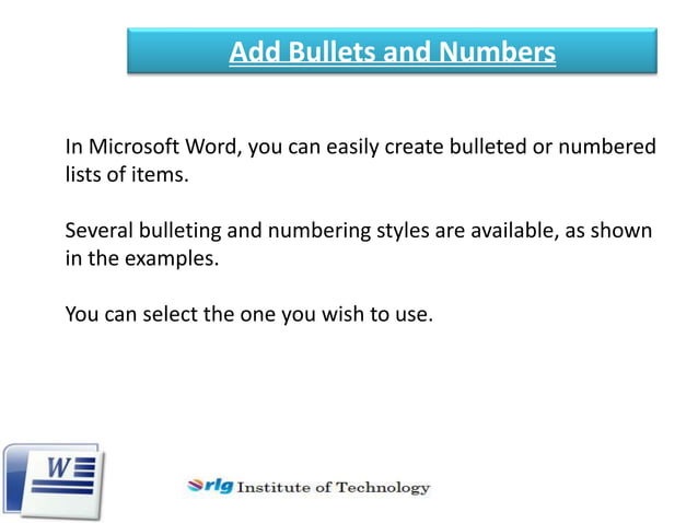 Introduction to microsoft word 2007 | PPTX | Desktop Publishing | Computer Software and Applications