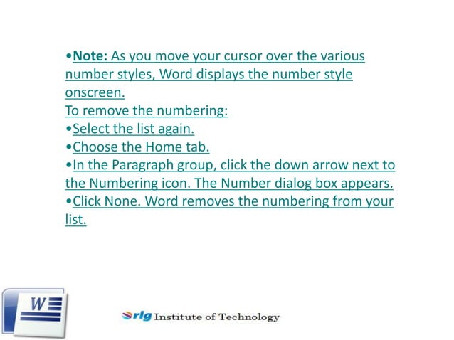 Introduction to microsoft word 2007 | PPTX | Desktop Publishing | Computer Software and Applications