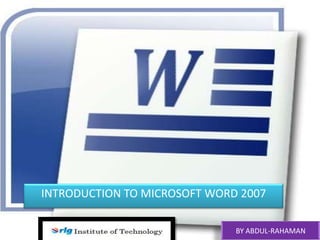 Word 2007 Logo