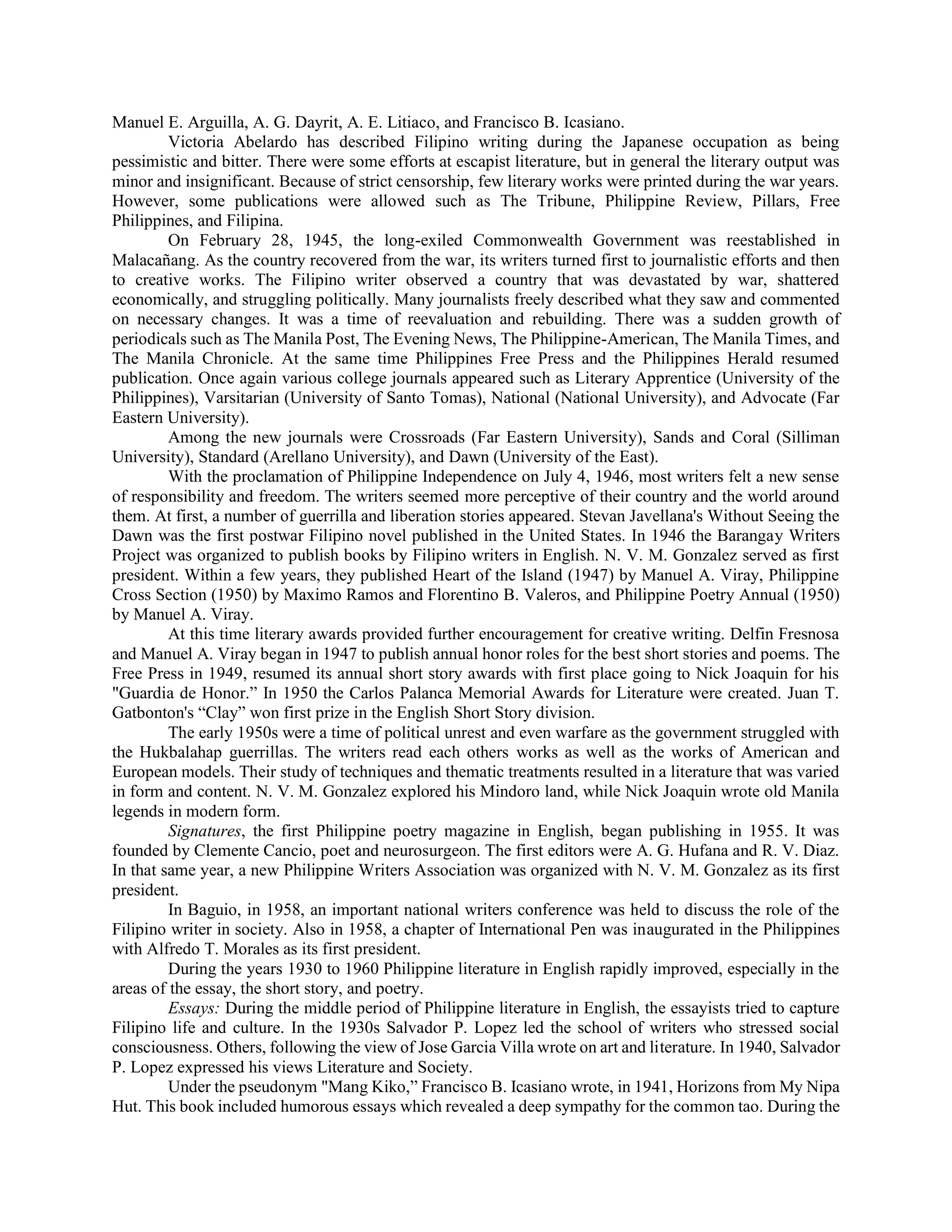 Introduction to Philippine Literature during the Middle Period (Under ...