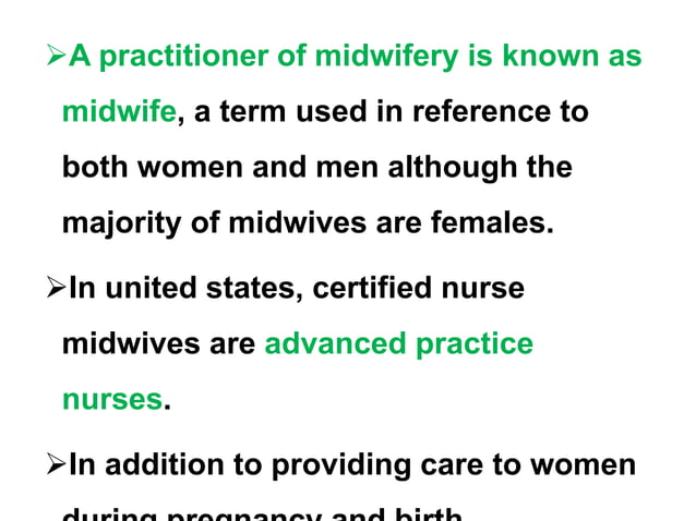 Introduction to midwifery | PPTX