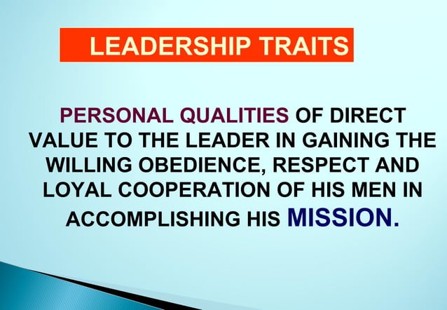 Introduction to military leadership | PPT