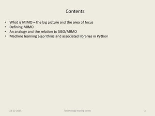 Introduction to mimo | PPT