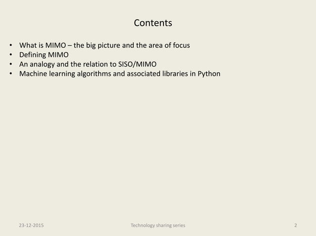 Introduction to mimo | PPT