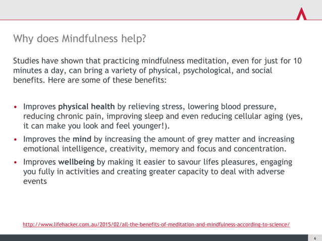 Introduction to mindfulness | PDF | Brain and Nervous System Disorders ...