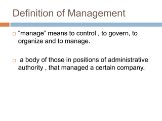 Introduction to mine management (MNG 106) | PPTX