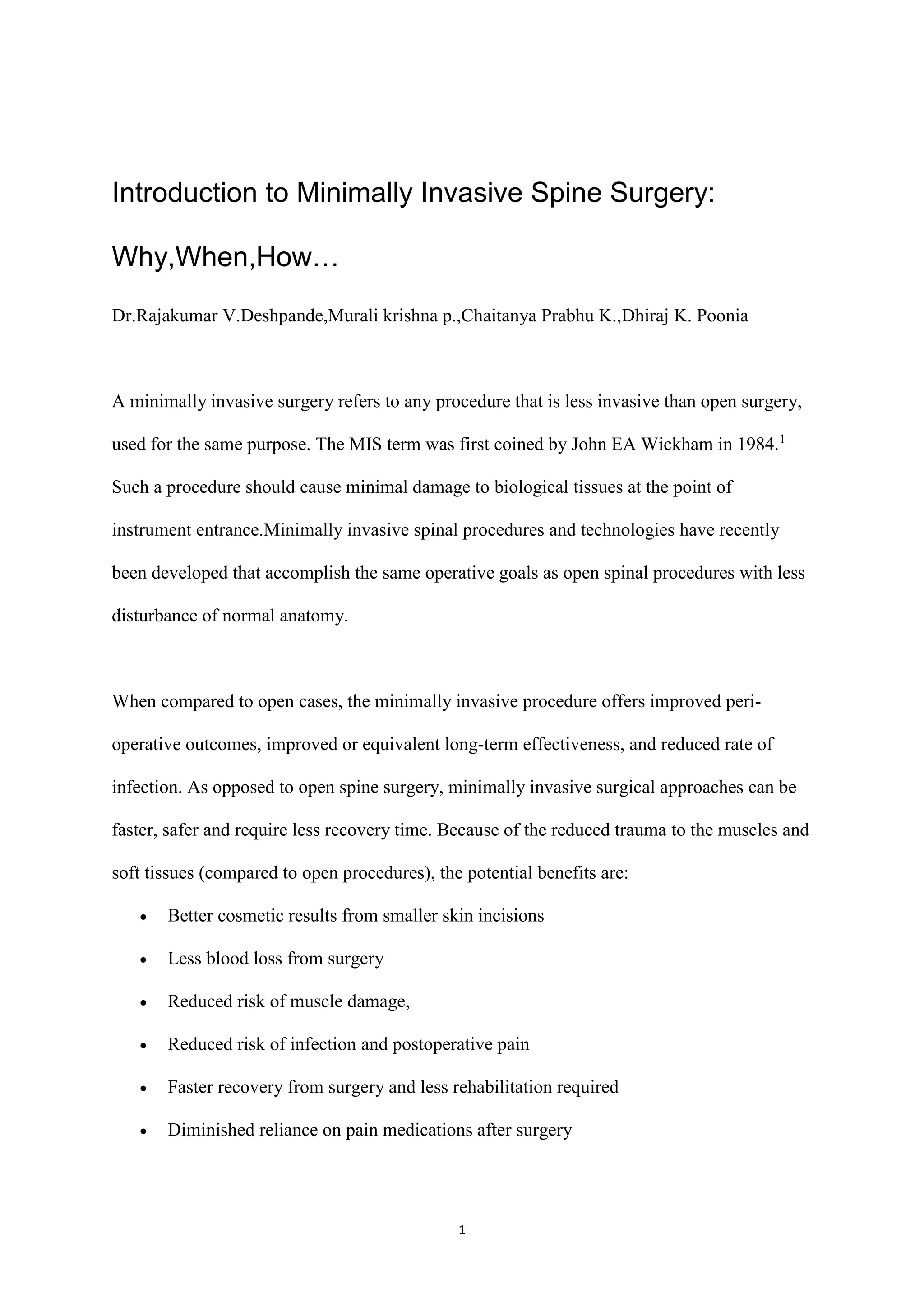 Introduction to Minimally Invasive Spine Surgery(1).docx