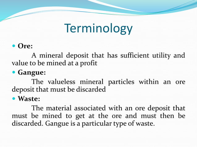 Introduction to Mining | PPTX | Geology | Science
