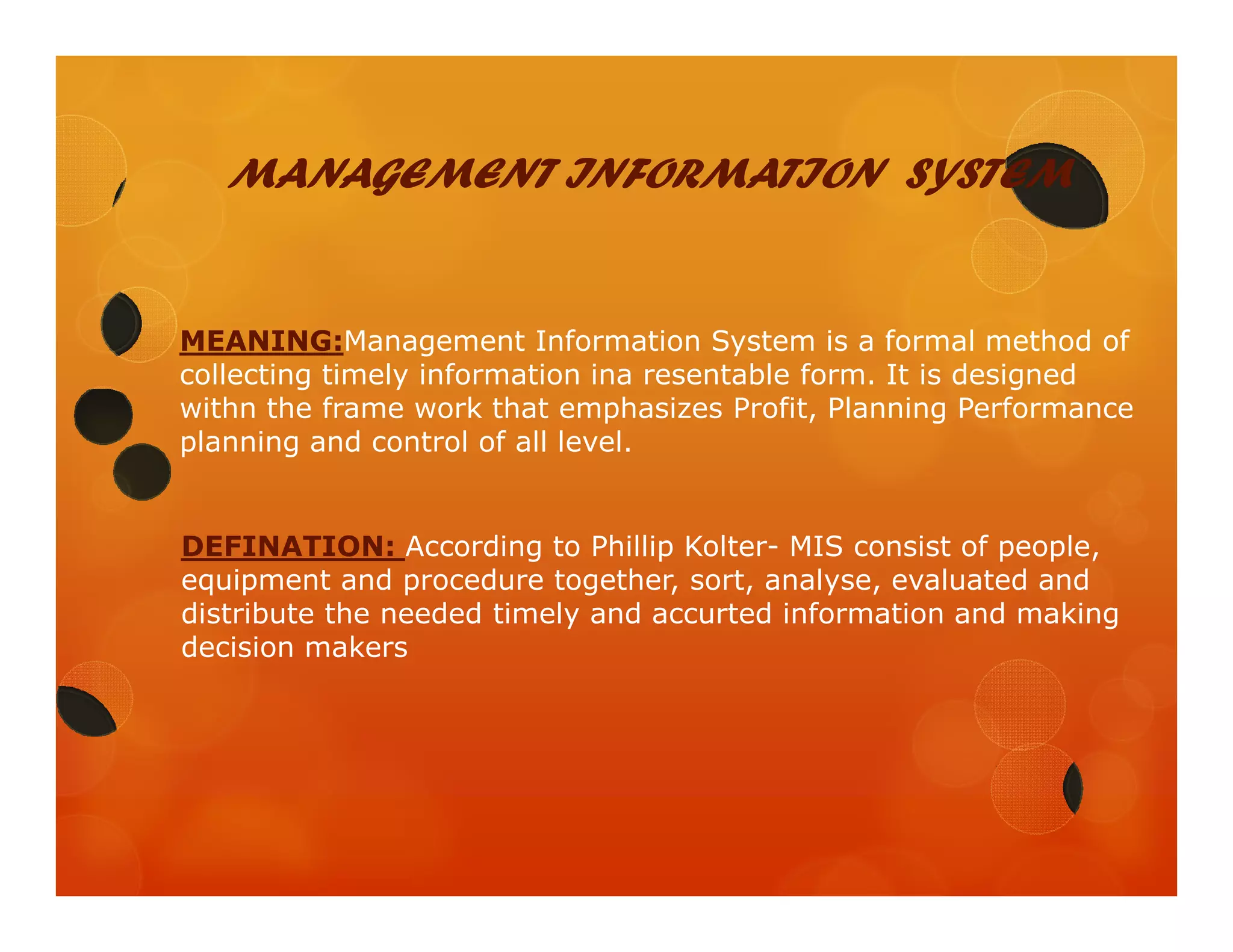 Introduction to mis | PDF