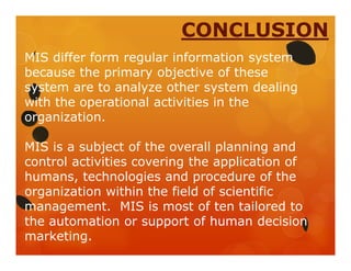 Introduction to mis | PDF
