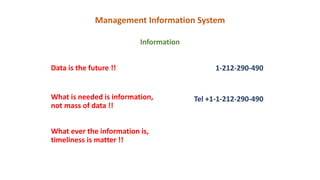Introduction to MIS (Evolution of MIS) | PPTX