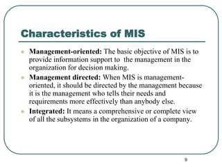 Introduction to mis, dcbm, naman | PPT