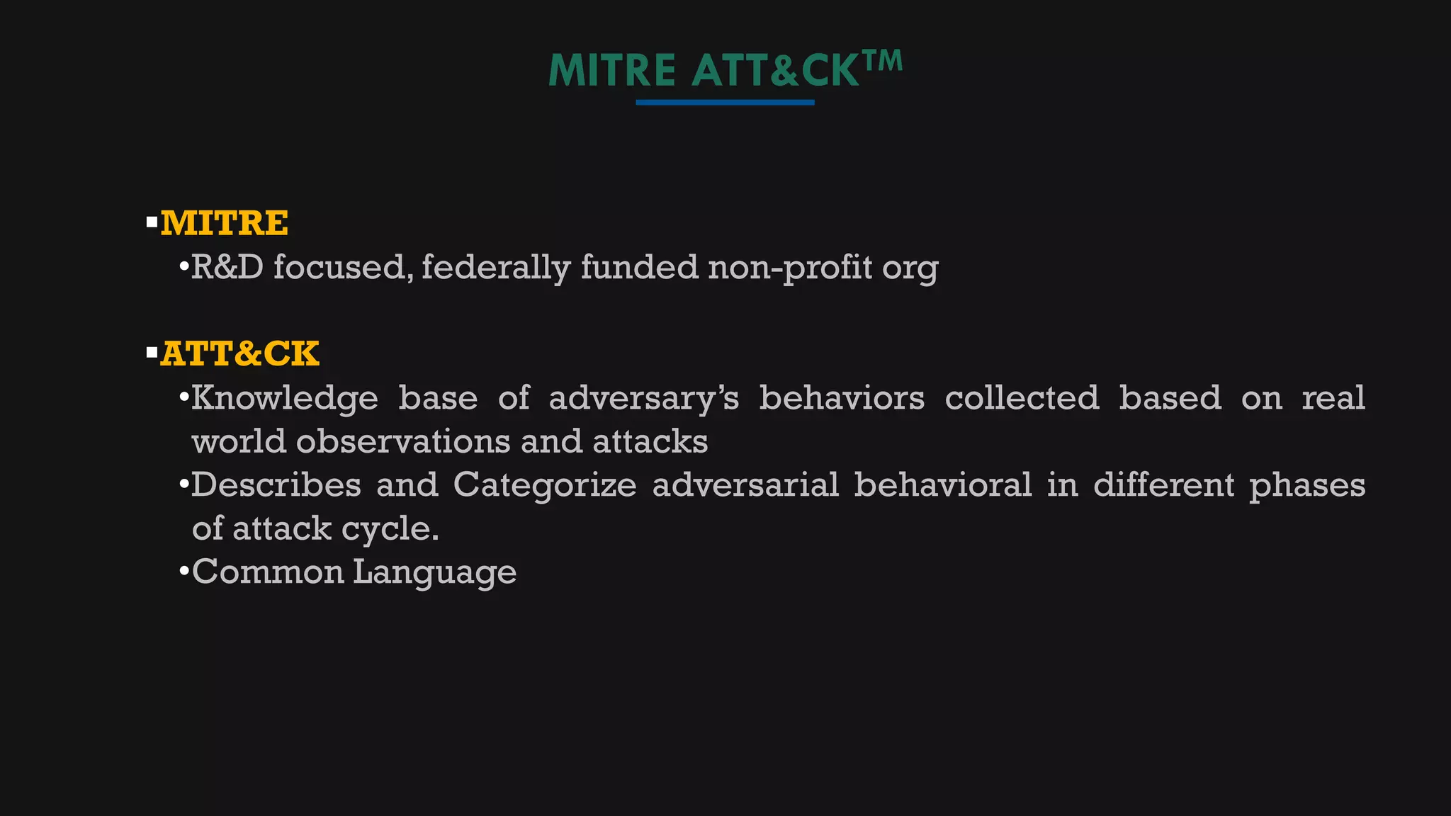 Introduction to MITRE ATT&CK | PDF