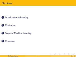 Introduction to Machine Learning | PPT