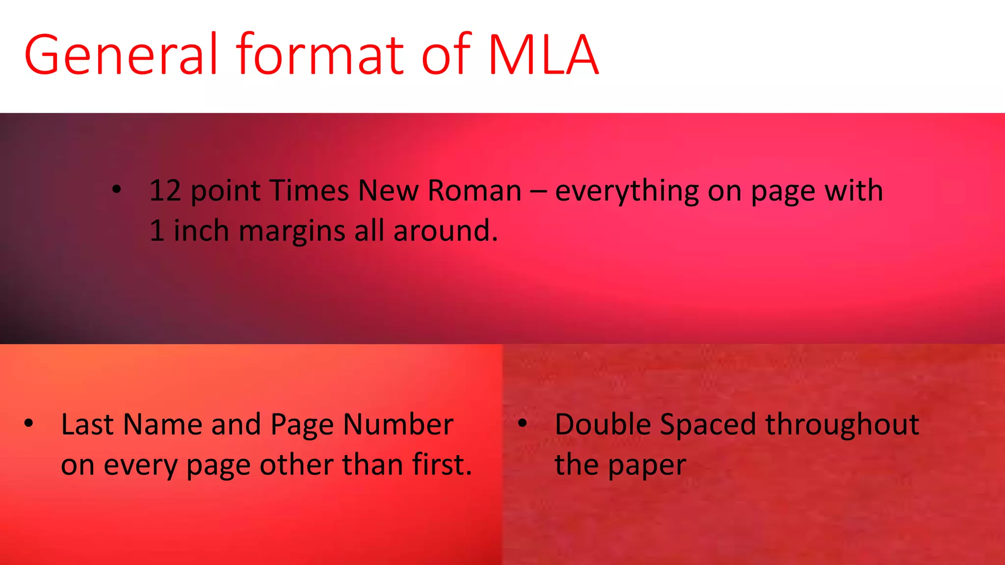 Introduction To Mla Citation Format | Ppt