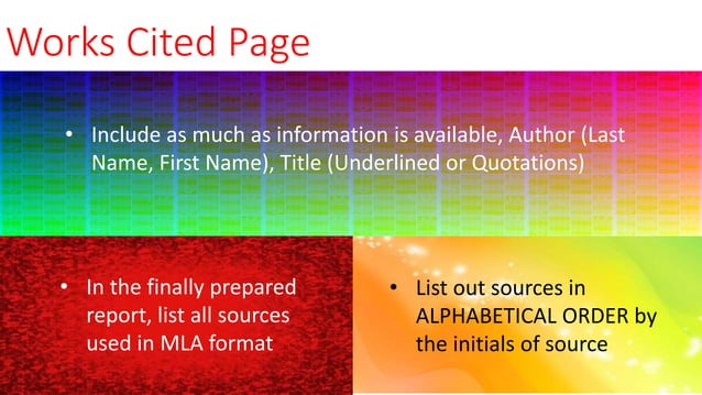 Introduction to mla citation format | PPT