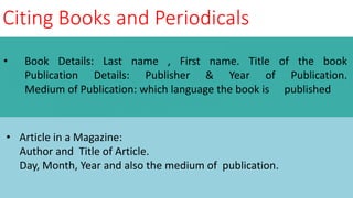 Introduction to mla citation format | PPTX | Desktop Publishing ...