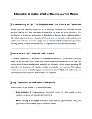Introduction to MLOps_ CI_CD for Machine Learning Models.pdf
