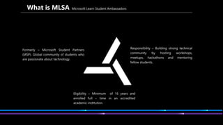 Introduction to MLSA By Satyam Mishra.pptx