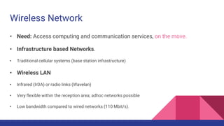Introduction to mobile ad hoc network | PPTX
