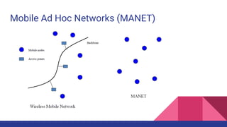 Introduction to mobile ad hoc network | PPTX