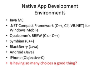 Introduction to mobile application | PPSX