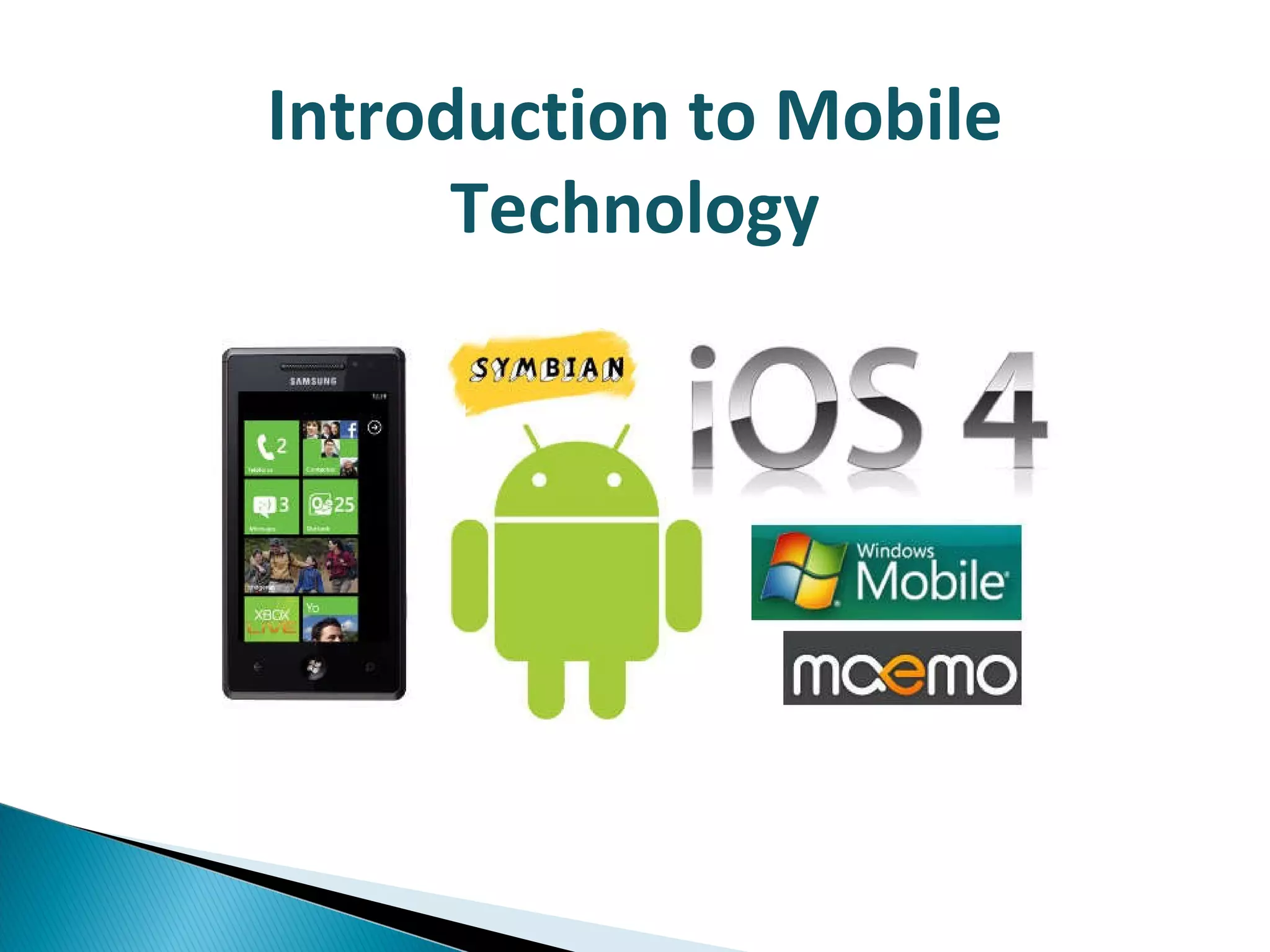 Introduction To Mobile Technology Ppt