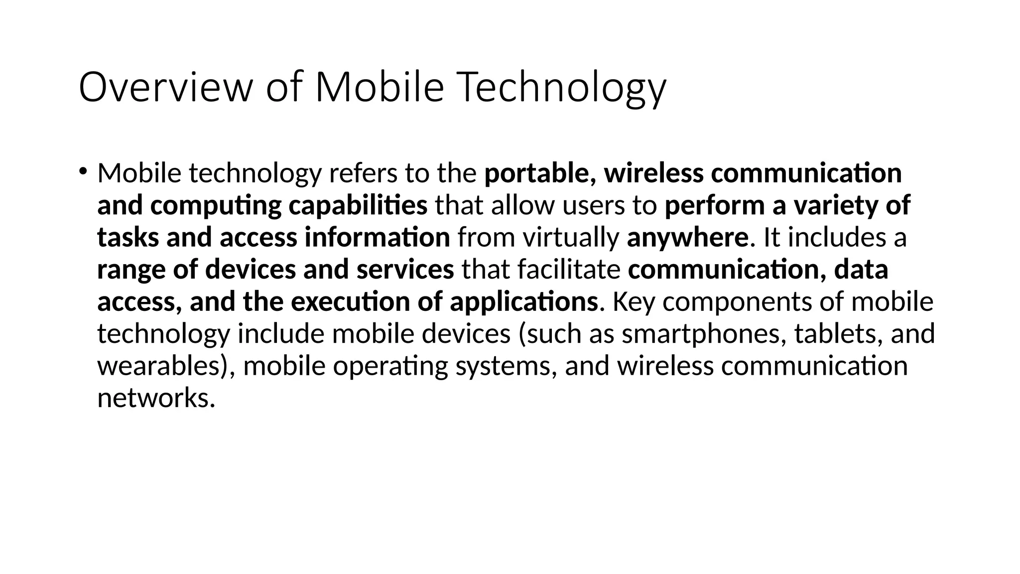 INTRODUCTION TO MOBILE TECHNOLOGY IN MOBILE APPLICATION DEVELOPMENT.pptx