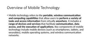 INTRODUCTION TO MOBILE TECHNOLOGY IN MOBILE APPLICATION DEVELOPMENT.pptx