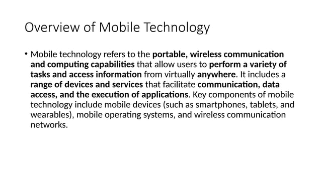 INTRODUCTION TO MOBILE TECHNOLOGY IN MOBILE APPLICATION DEVELOPMENT.pptx