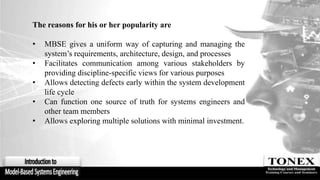 Introduction to Model-Based Systems Engineering (MBSE) Course | PPTX