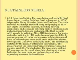 Introduction to modern concept of steel making through induction ...