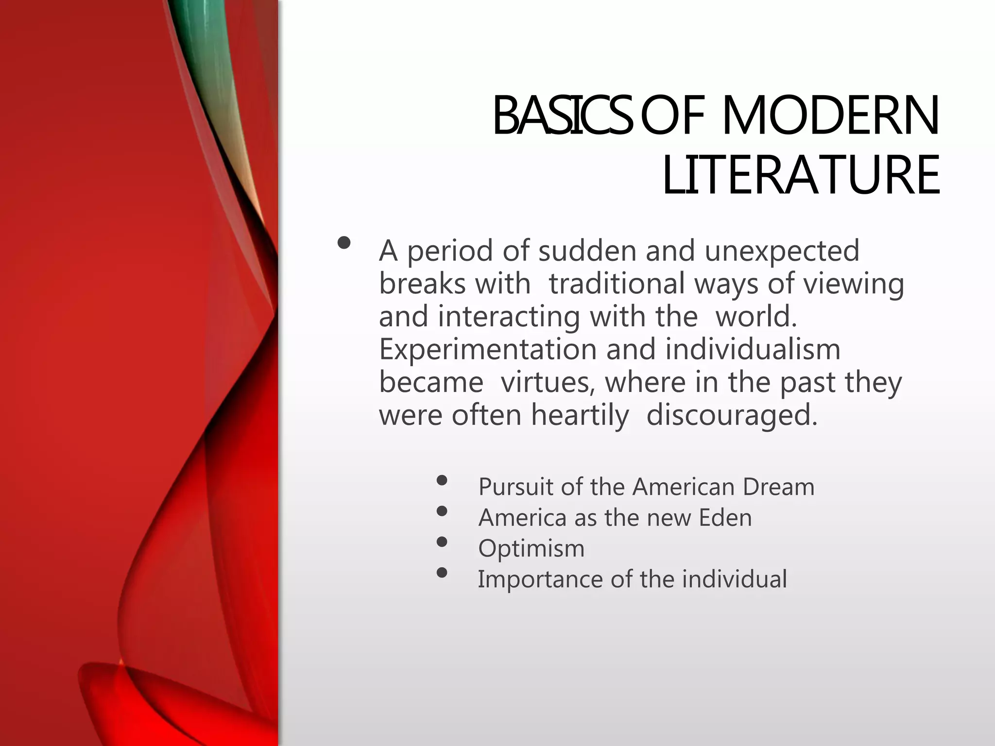 Introduction to Modernism | PPTX