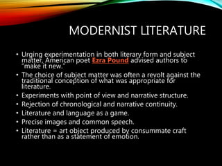 Introduction to Modernism | PPTX