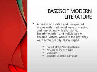 Introduction to Modernism | PPTX