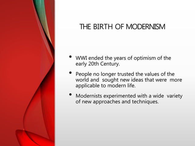 Introduction to Modernism | PPTX