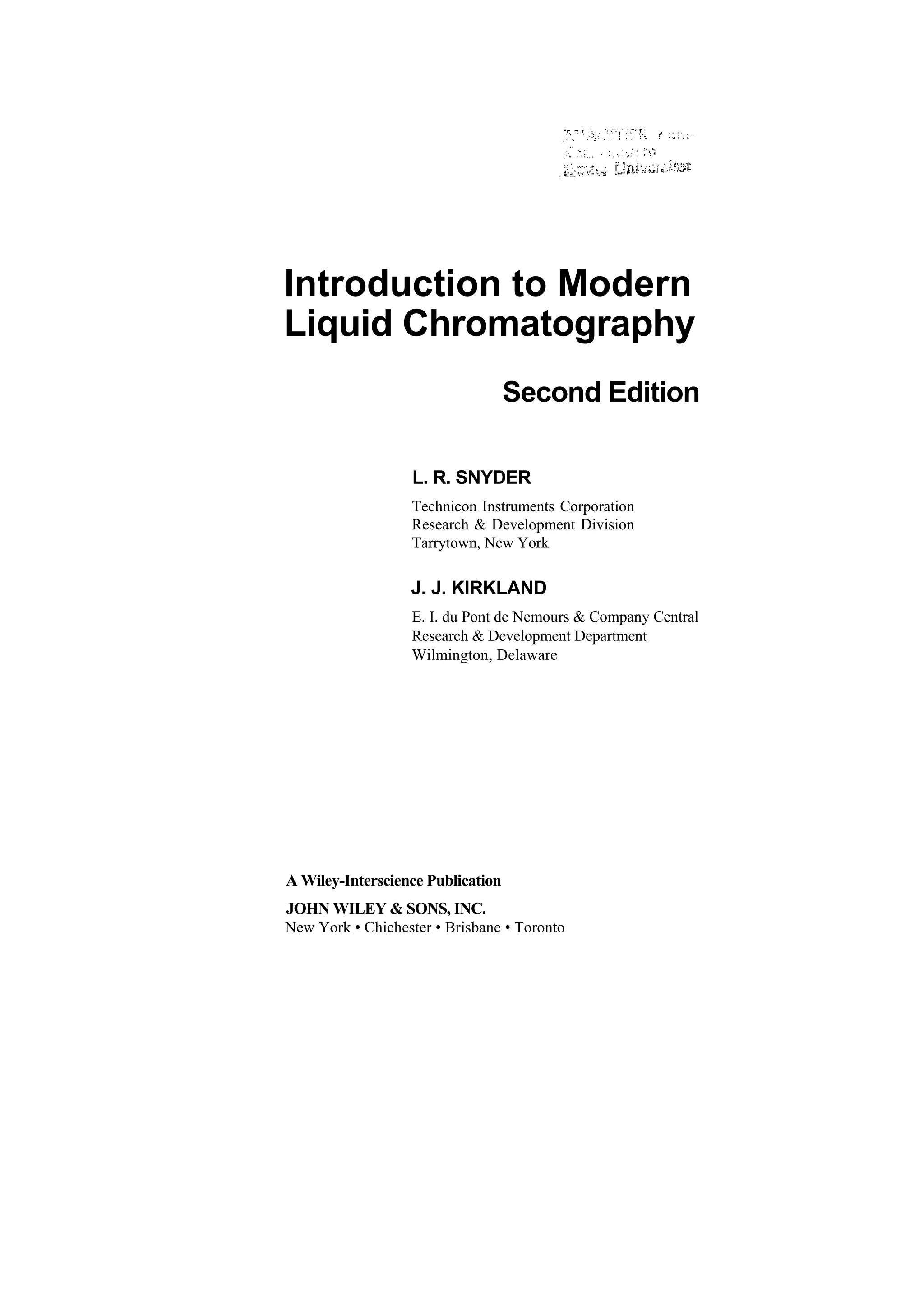 introduction_to_modern_liquid_chromatography.pdf | Chemistry | Science