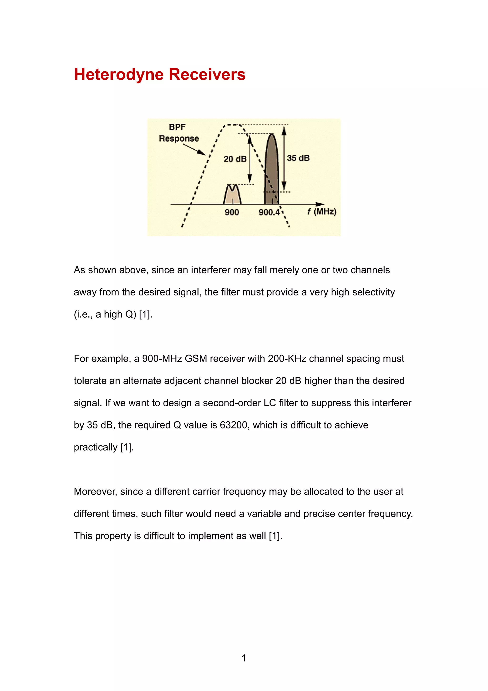 Introduction to modern receiver | PDF