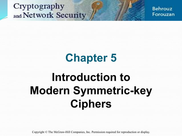 Introduction to modern_symmetric-key_ciphers | PPTX